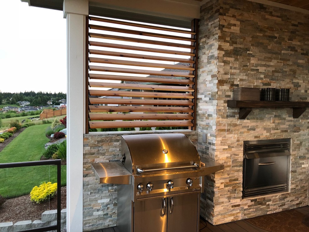 BBQ Louvered Window - Modern - Patio - Seattle - by Flexfence | Houzz