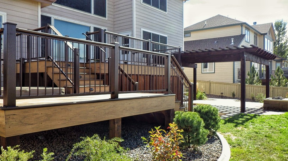 Beautiful 3 Tier Deck with Pergola - Rustic - Patio - Denver - by ...