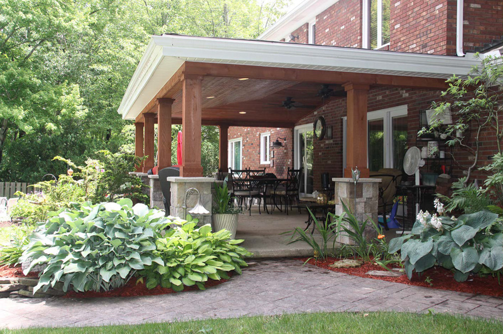Beautiful Covered Patio Cleveland - Rustic - Patio - Cleveland - by JM ...
