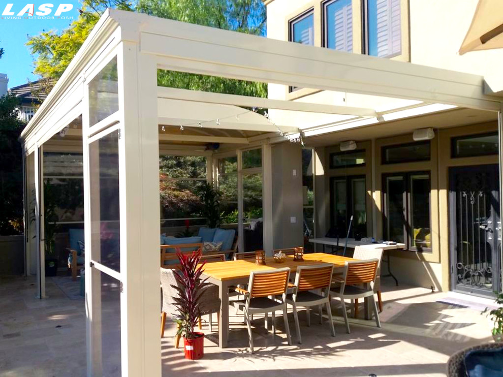 Beautiful veranda with motorized pergola FirstClass - Contemporary ...