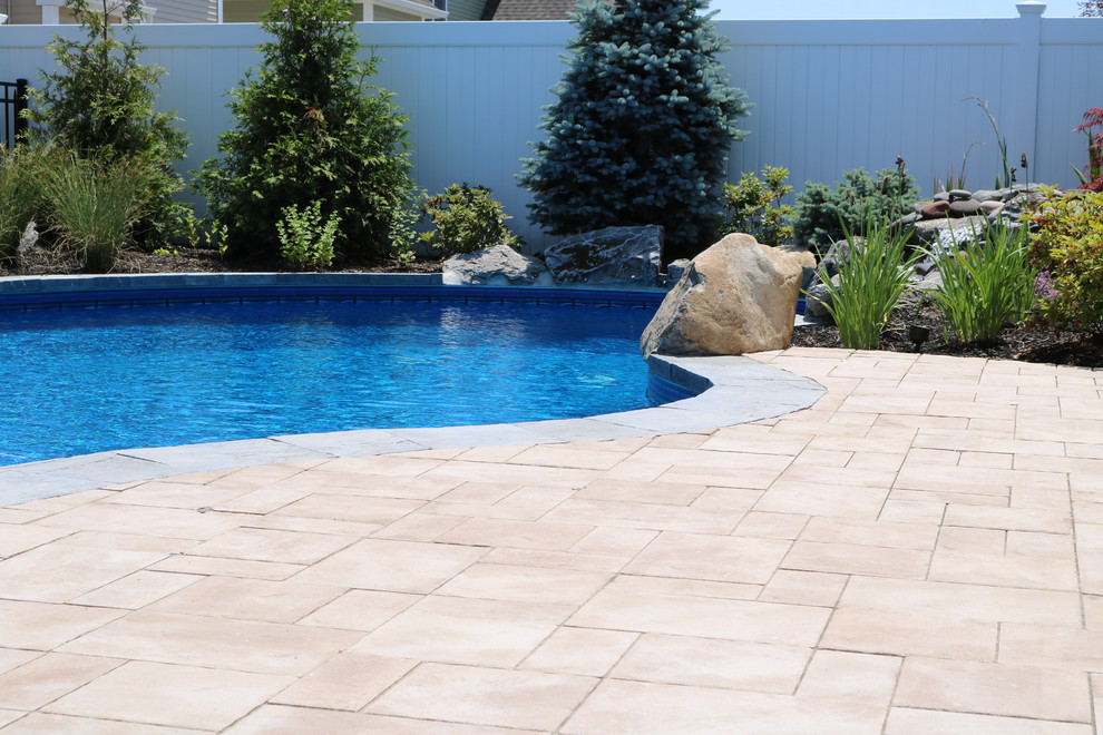 Bellmore, New York Pool Patio - Traditional - Pool - New York - by ...