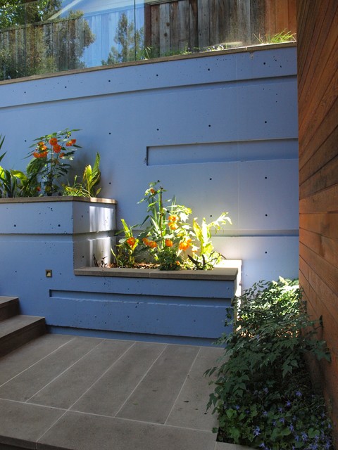Below Grade Planter Detail - Contemporain - Terrasse et Patio - San ...