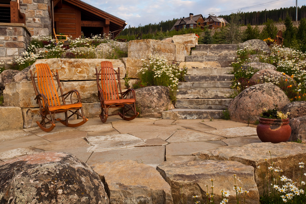 Big Sky Residence - Rustic - Patio - Other - by Land Design, Inc. | Houzz