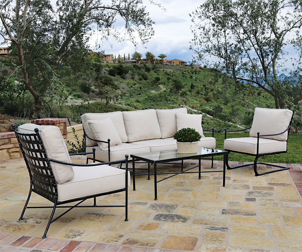 Black Wrought Iron Outdoor Furniture - Traditional - Patio - Seattle ...