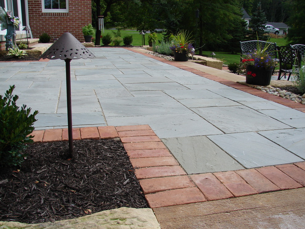 Bluestone Natural Stone Patio - Traditional - Patio - Cleveland - by ...