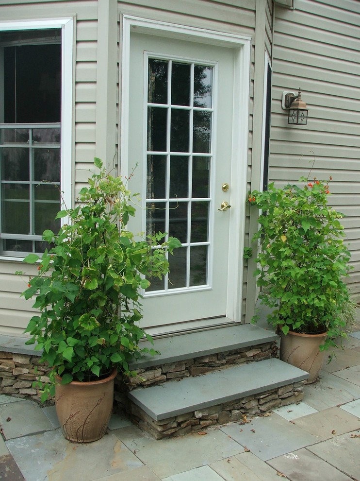 Bluestone Patio, Walls, and Perennial Garden - Traditional - Patio - DC ...