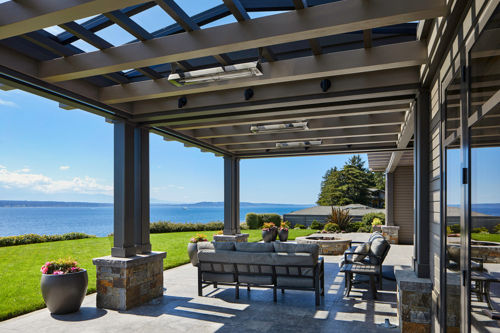 Bluff Overlook - Transitional - Patio - Seattle - by AOME Architects ...