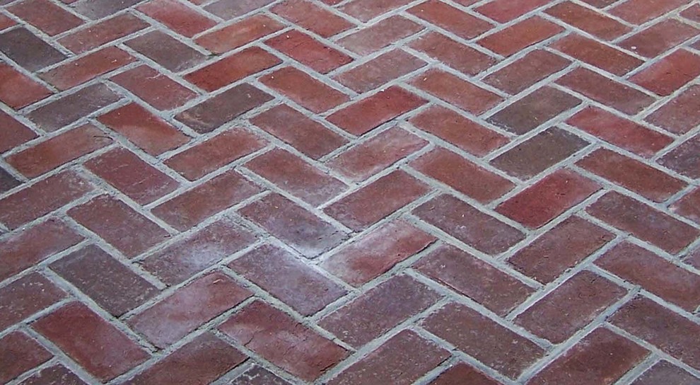 Brick Herringbone Detail - Traditional - Patio - Boston - by Minglewood ...