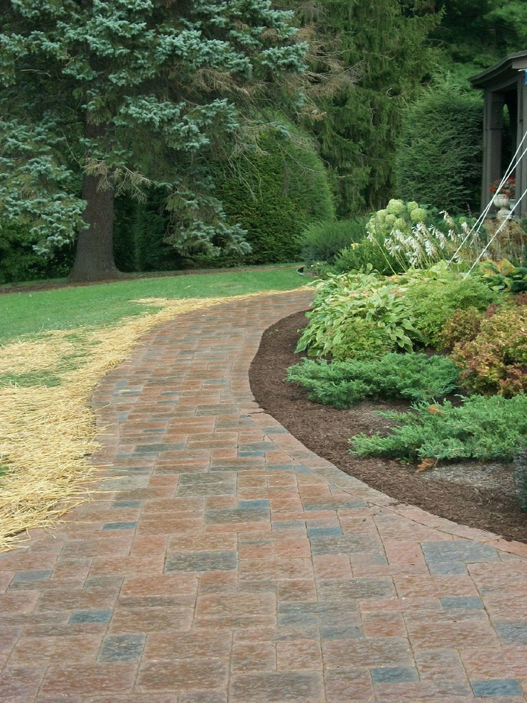 Brick Patio - Traditional - Landscape - New York - by Bradley ...