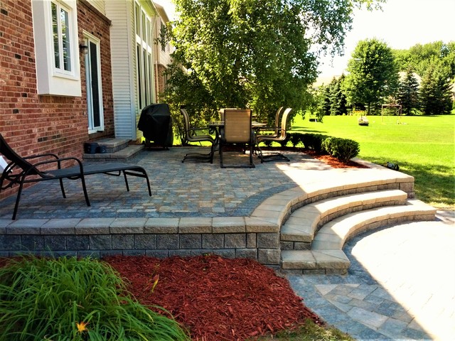 Brick Paver Patios & Seating Areas - Traditional - Patio - Detroit - by ...