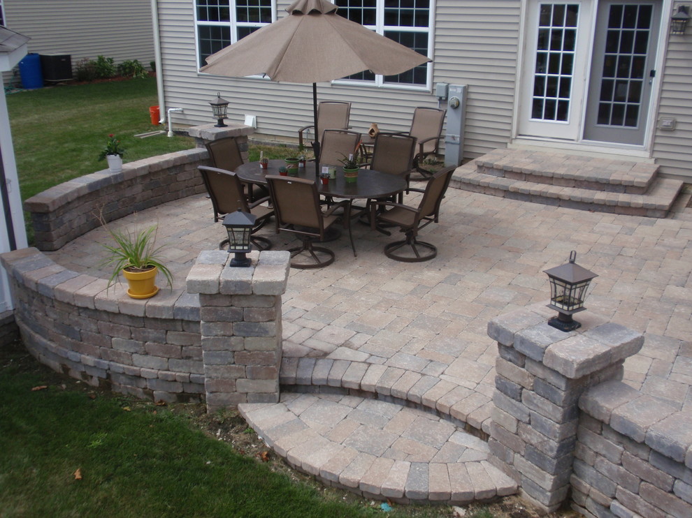 Brick pavers on UNIBASE system, Lifetime Warranty - Traditional - Patio ...