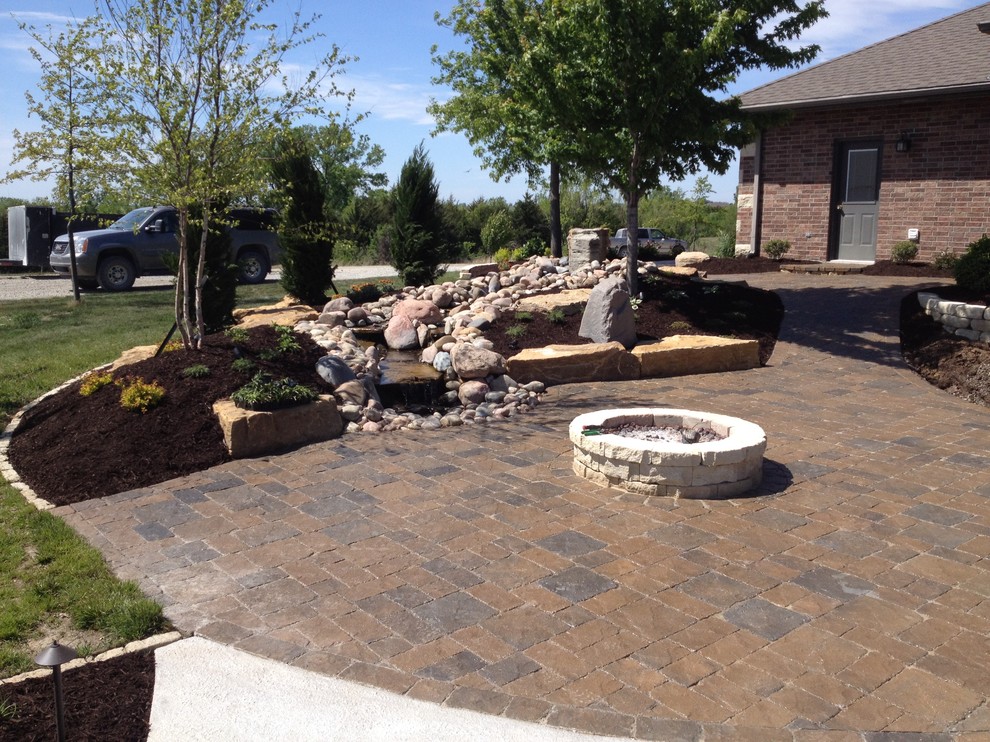 Brick Pool House - Traditional - Patio - Kansas City - by Landmark ...