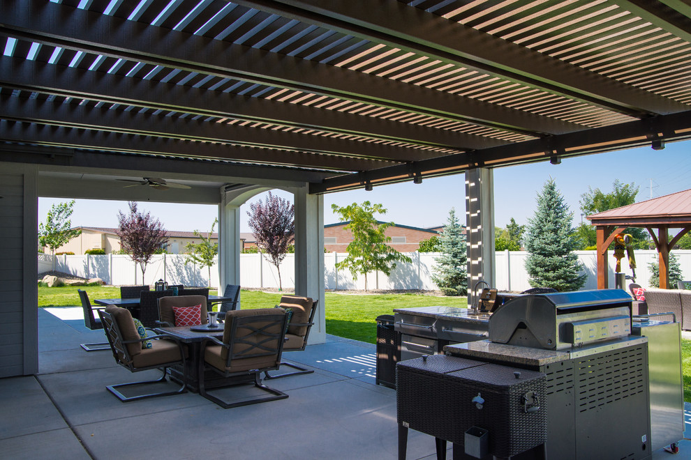 Bridge Tower Pergola - Contemporary - Patio - Boise - by ShadeWorks ...
