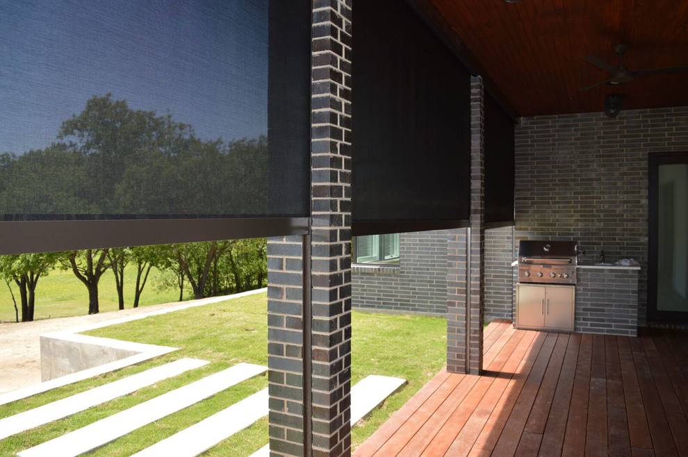 Built In Patio Drop Shades - Traditional - Patio - Dallas - by Drop ...