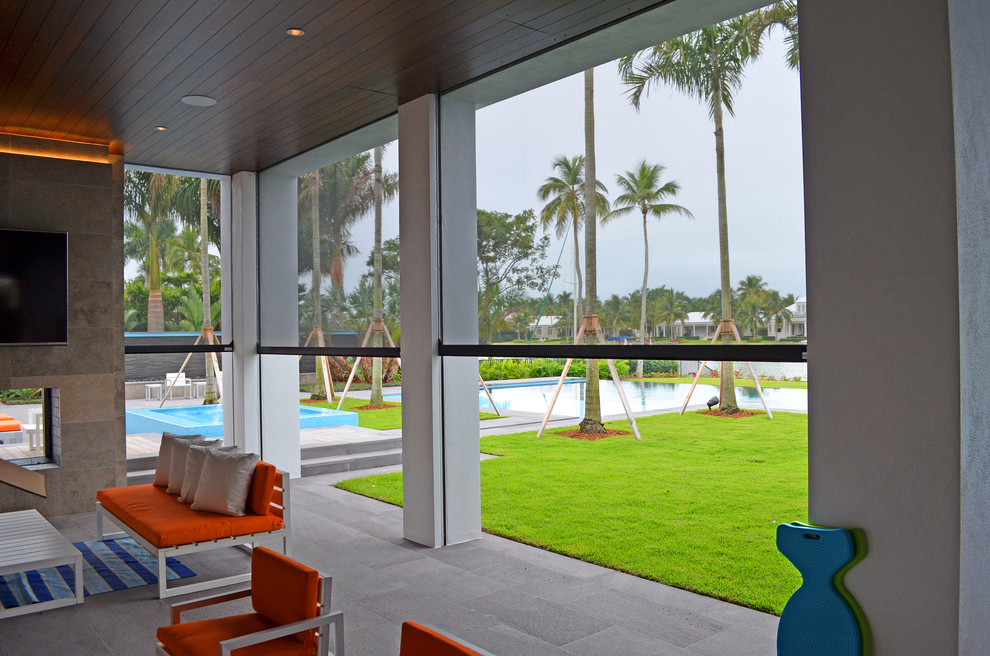 Built in Titan Screens stacked with Nautilus Roll Shutters - Modern ...