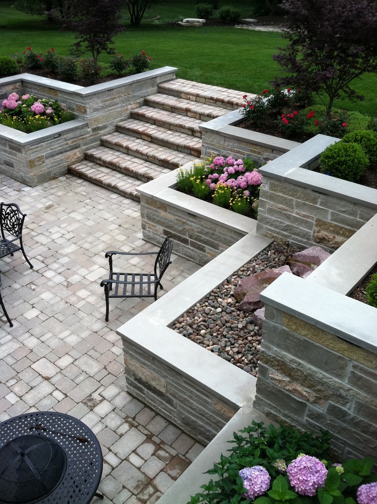 Burr Ridge Sunken Patio and Balcony - Traditional - Patio - Chicago ...