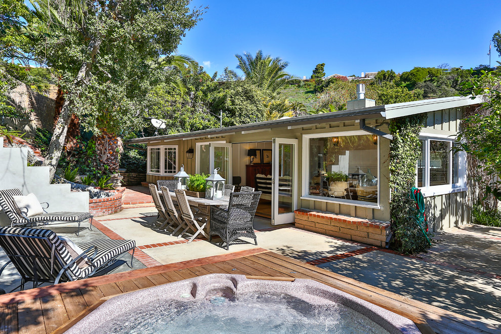 California Beach Cottage Back Patio - Beach Style - Patio - Los Angeles ...