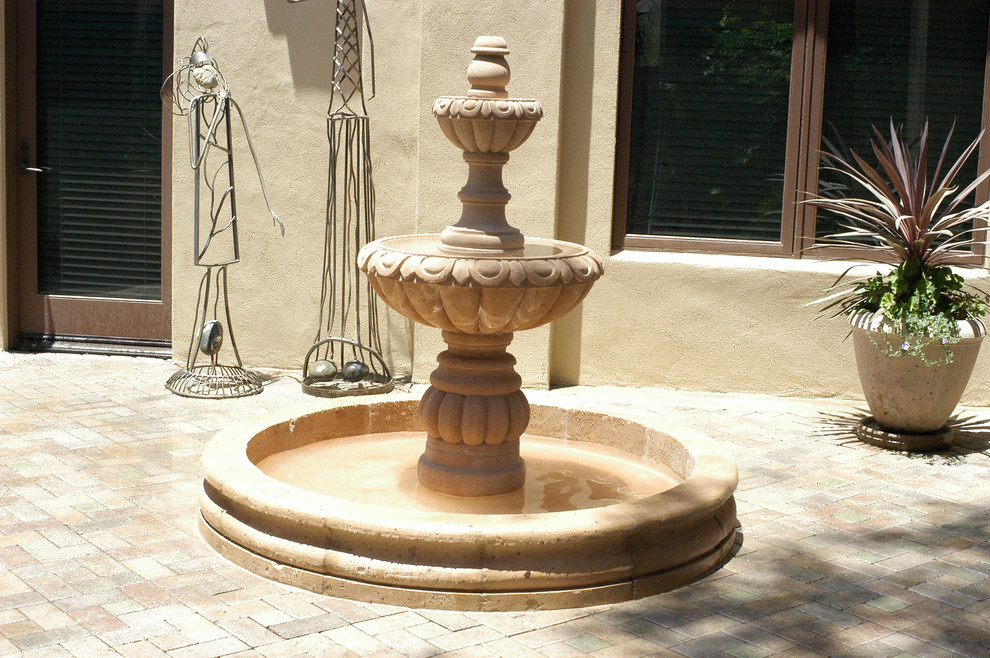 Cantera Stone Patio Fountain - Patio - Orange County - by Cantera Guru ...