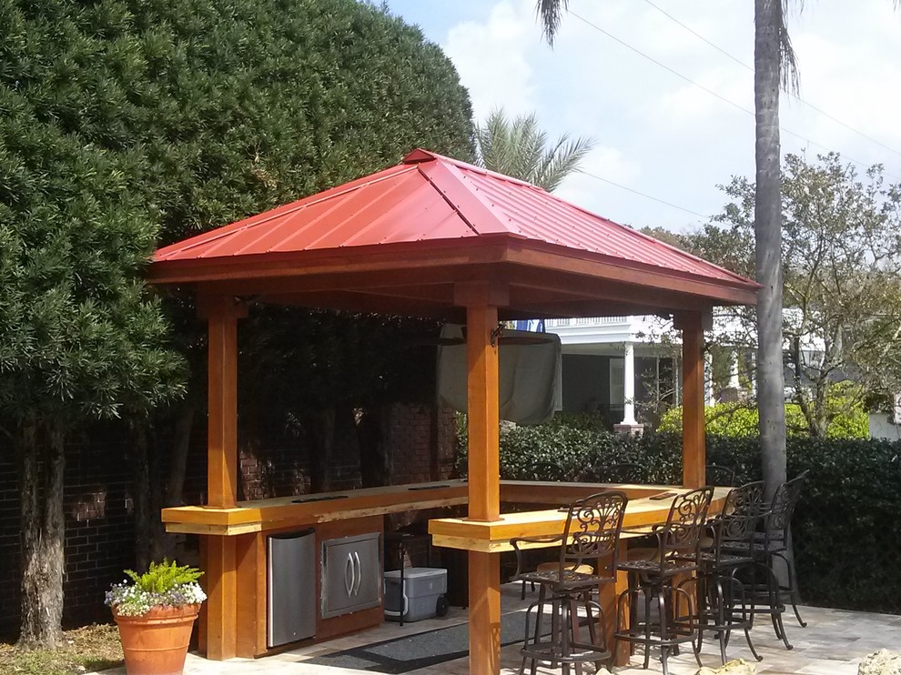 Carpentry, Pergolas, tiki huts, decks, etc. - Rustic - Patio - Tampa ...
