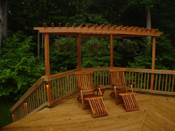 cedar trellis on deck - Traditional - Patio - DC Metro - by Northern ...