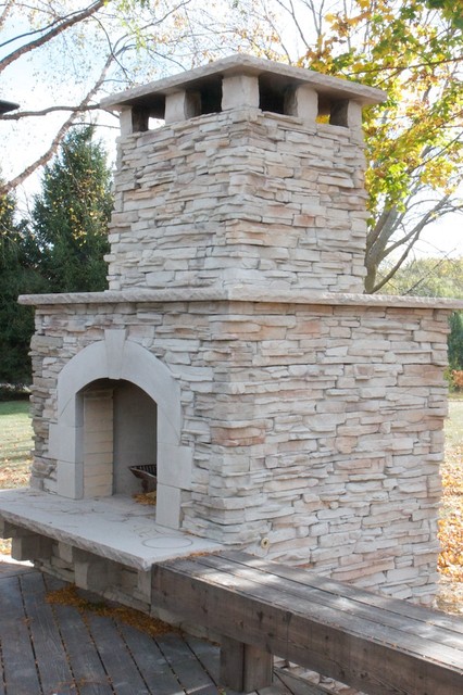 Chicago Are Exterior Stone Siding Transformation - Traditional - Patio ...