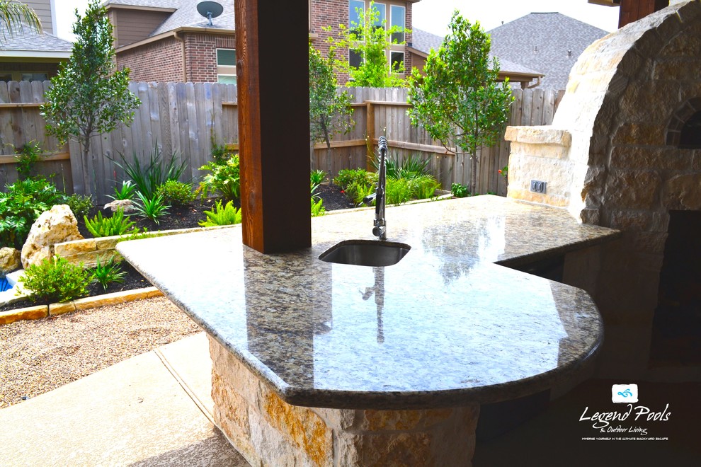 Cinco Ranch Southwest-(W) - Rustic - Patio - Houston - by Legend Pools ...