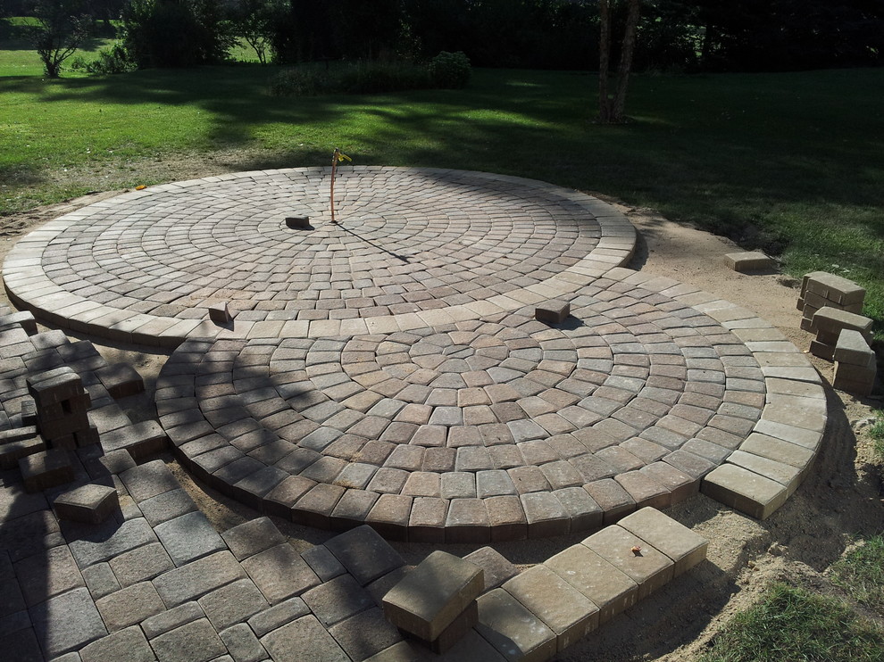 Circular Paver Patio - Modern - Patio - Minneapolis - by BARRETT LAWN ...