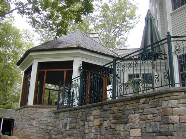 Colonial Home & Gazebo - Traditional - Patio - New York - by Kenneth R ...