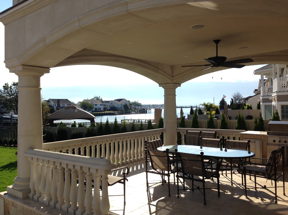 Concrete Balusters & Railings For Patio - Mediterranean - Patio - New ...