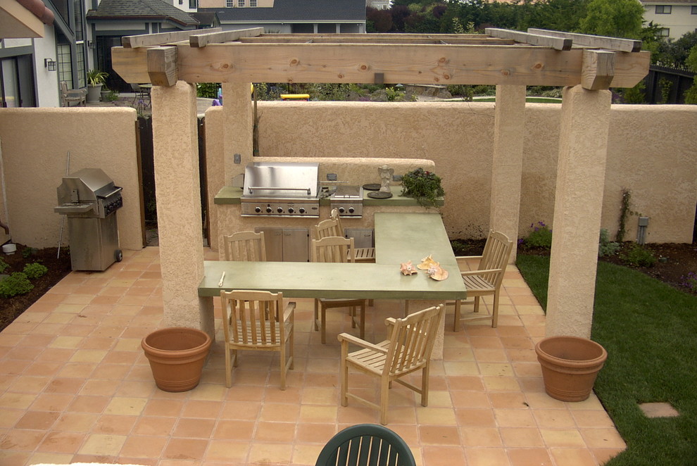 Concrete Countertops for Outdoor Kitchen Area in Half Moon Bay, CA ...