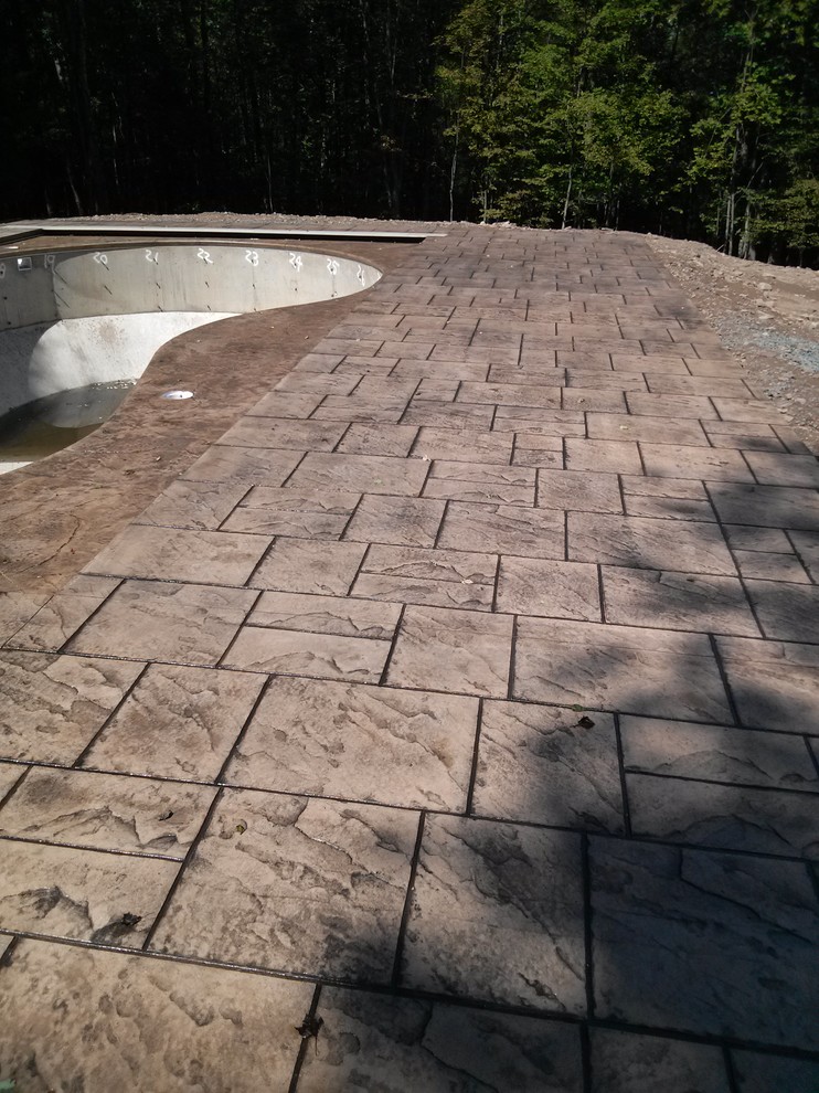 Concrete Decking - Traditional - Patio - New York - by Royal Pools ...