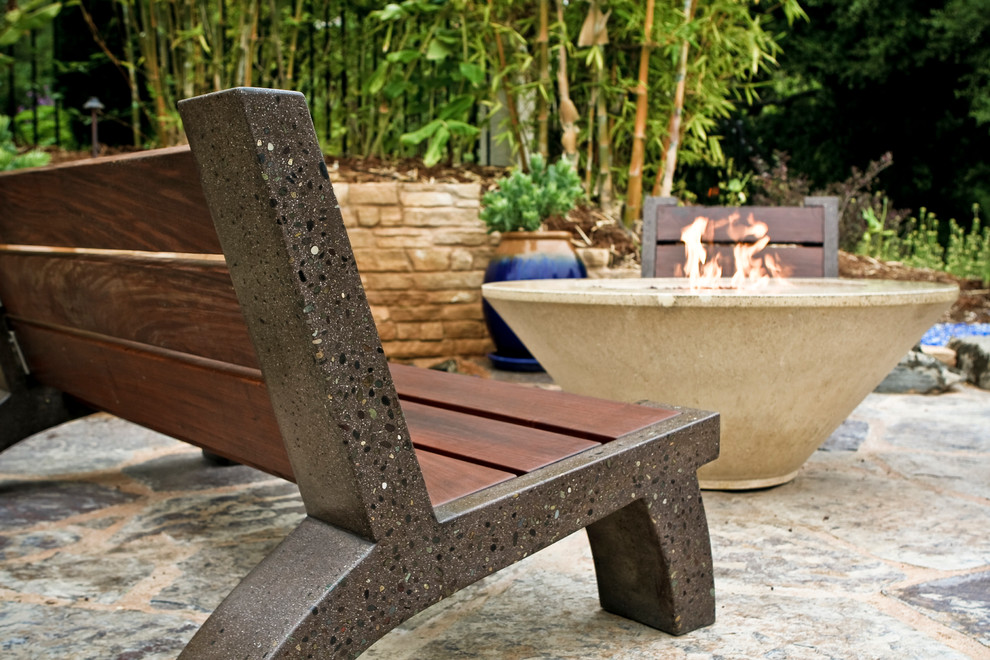 Concrete Gas Fire Pits - Craftsman - Patio - San Luis Obispo - by Wells ...