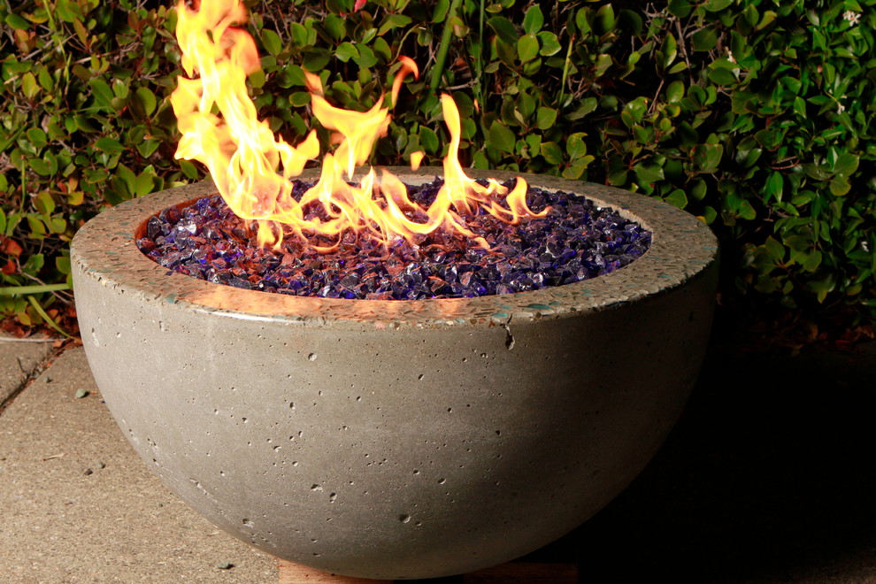 Concrete Gas Fire Pits - Craftsman - Patio - San Luis Obispo - by Wells ...