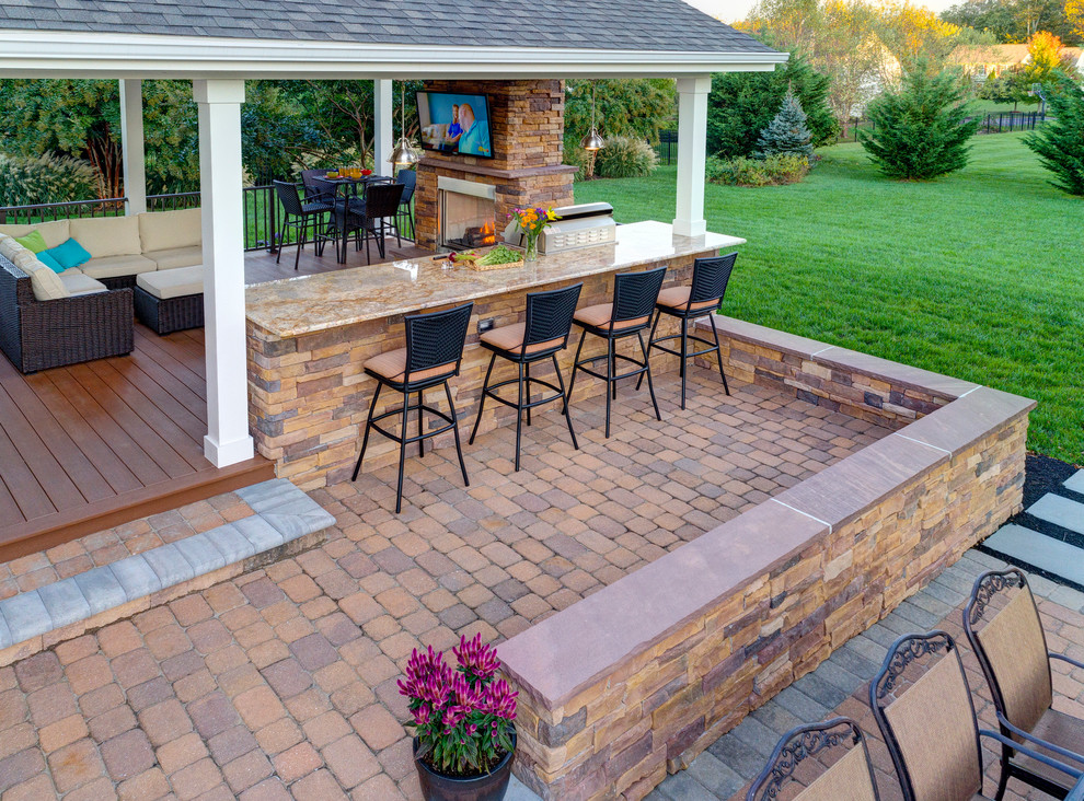 Concrete Paver Patio - Patio - Wilmington - by DiSabatino Landscaping ...