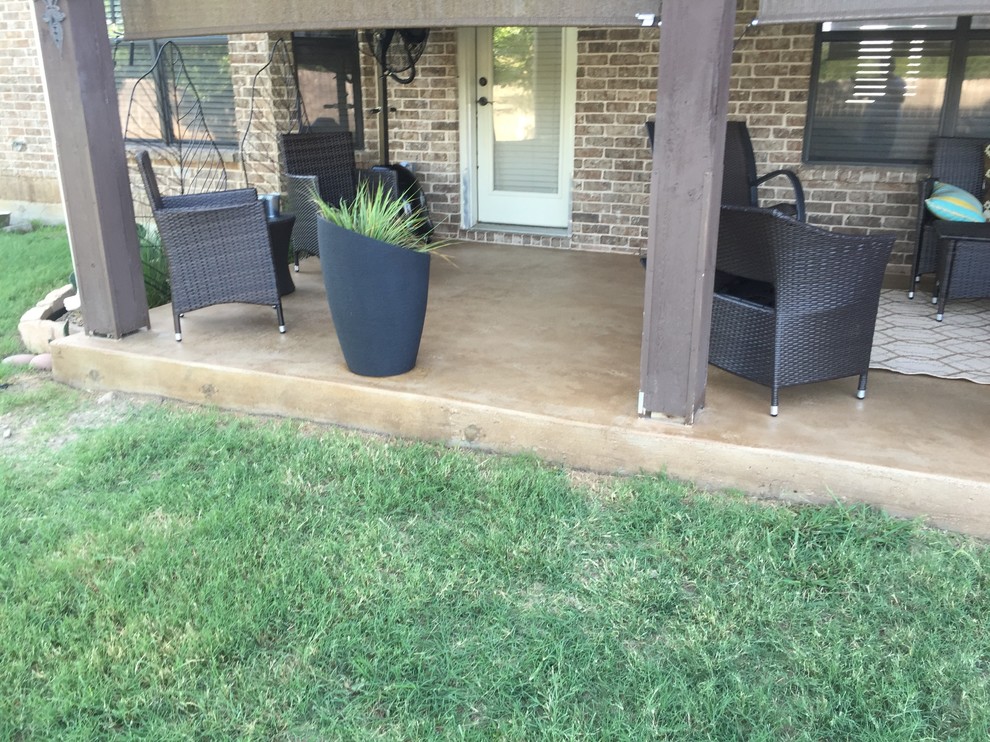 Concrete Staining - Exterior - Rustic - Patio - Dallas - by Versatile ...