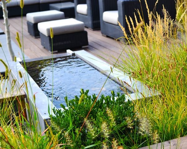 Concrete Waterfall - Contemporary - Patio - Chicago - by Boulevard ...