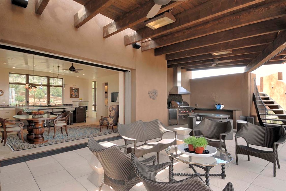 Contemporary Pueblo in Santa Fe - Contemporary - Patio - Albuquerque ...
