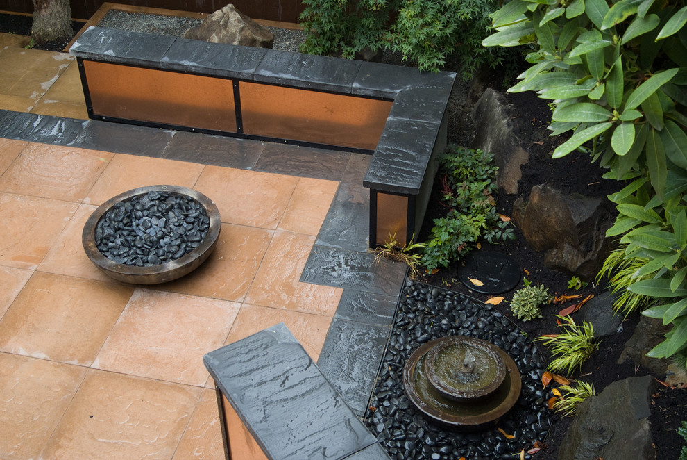 Copper Courtyard - Contemporary - Patio - Seattle - by Terrain | Houzz