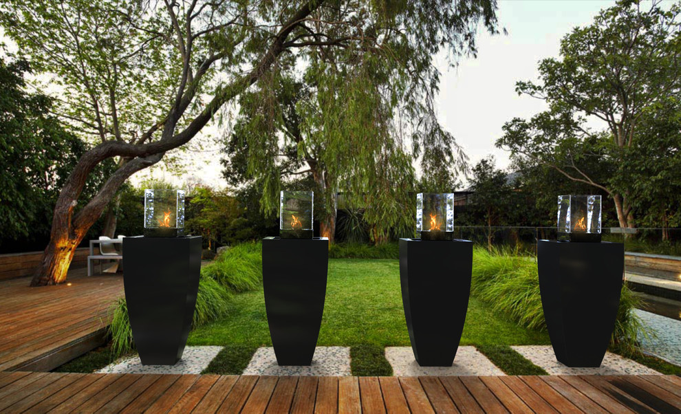 Corby Cell Fireburner (L24" X W24" X H66") - Contemporary - Patio ...