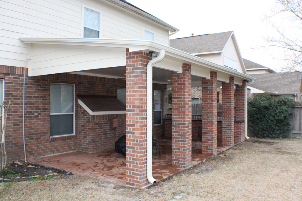 Coronado Lakes Patio Cover and Outdoor Kitchen - Traditional - Patio ...