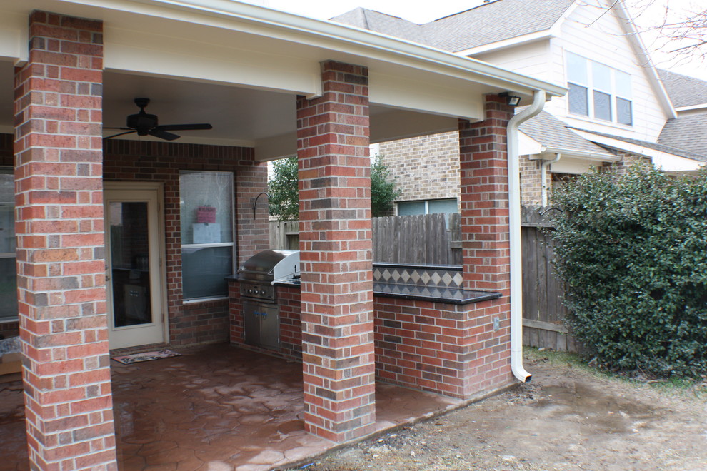 Coronado Lakes Patio Cover and Outdoor Kitchen - Traditional - Patio ...