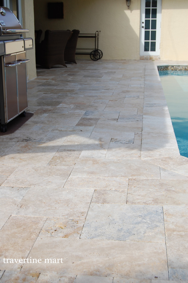 Country Classic Travertine Pavers - Natural Stone Pool Tiles ...