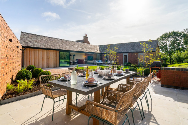 Courtyard Barn - Country - Patio - Other - by Feldmann Architects ...