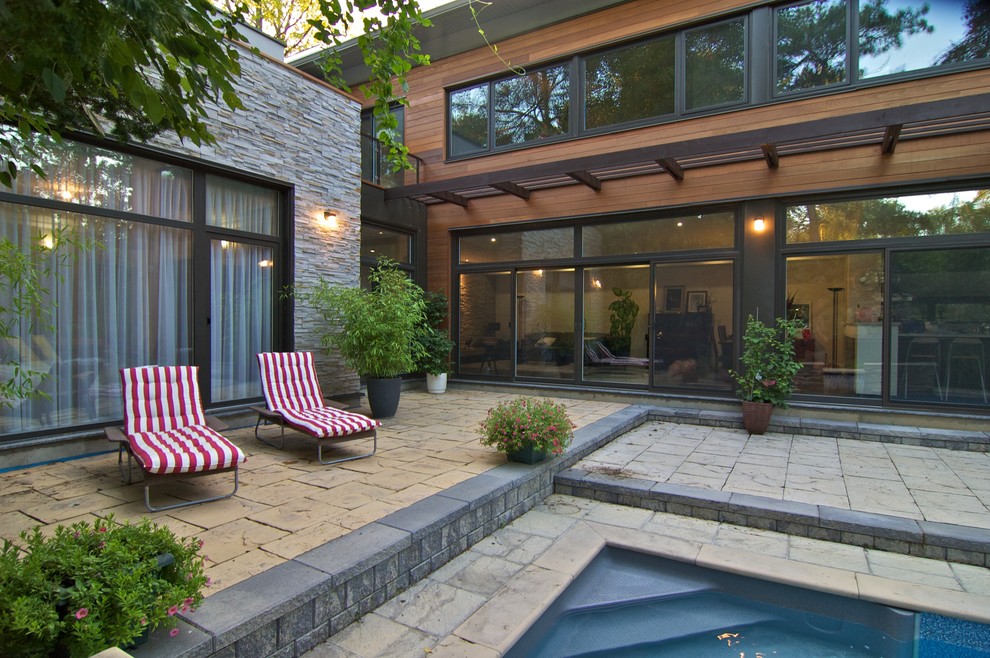 Courtyard House - Contemporary - Patio - Toronto - by Elemental ...