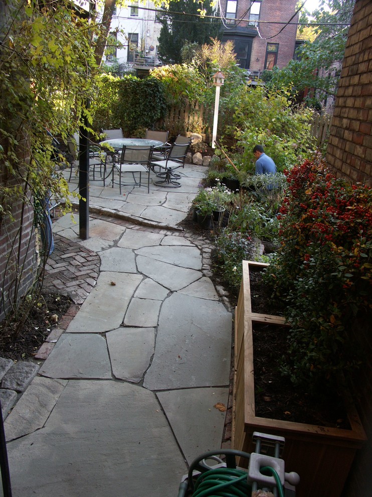 Courtyard patio landscape - Traditional - Patio - New York - by Green ...