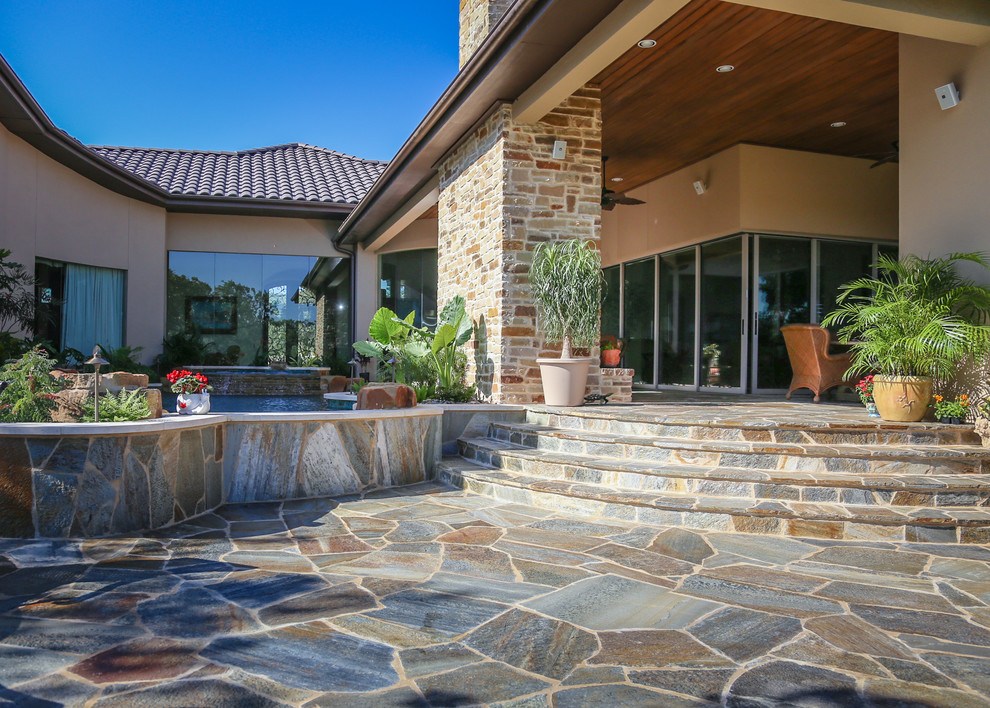 Courtyard Pool In Shavano Park (San Antonio, TX) - Mediterranean ...
