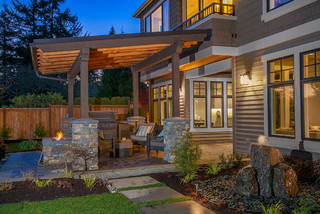 Covered Outdoor Living Area - Contemporary - Patio - Seattle - by ...