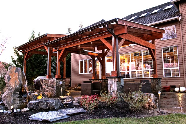 Covered patio structures - Craftsman - Patio - Seattle - by Elements ...