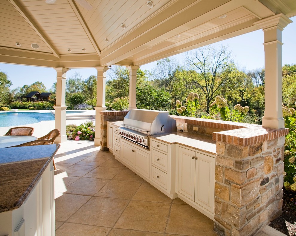 Covered Pool Veranda and Interior Renovations - Traditional - Patio ...