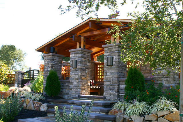 Craftsman style gatehouse - Craftsman - Patio - San Francisco - by ...